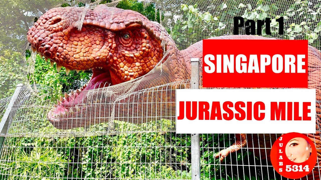 WALKING WITH THE DINOSAURS || CHANGI JURASSIC MILE SINGAPORE - YouTube