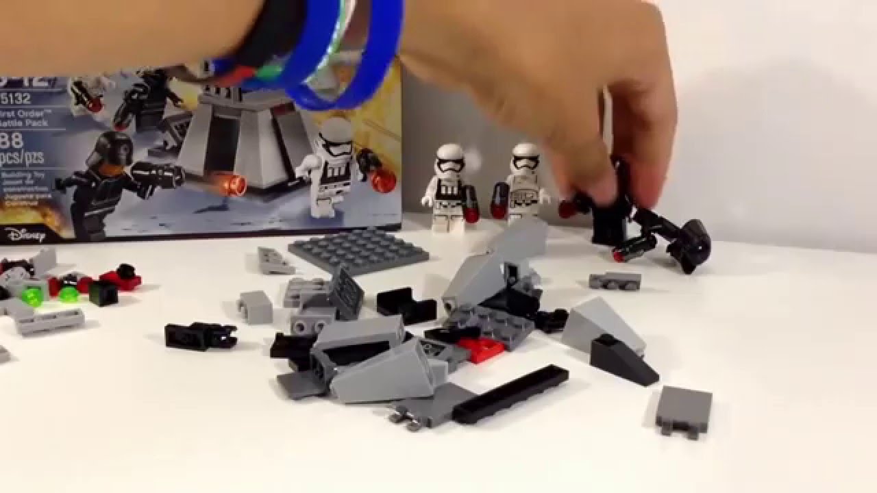 First Order Battle Pack Live Build!! Lego Star Wars set 75132 - YouTube