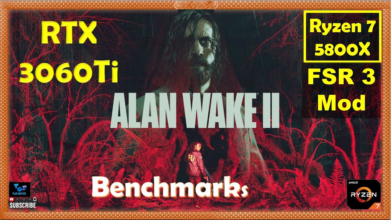 Alan Wake 2 RTX 3060Ti FSR 3 Frame Generation Mod Benchmarks - YouTube