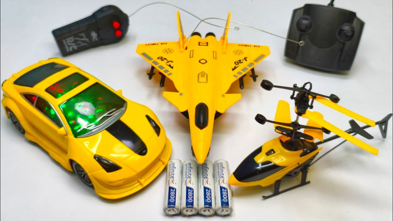 Radio Control Airbus A380 and Remote Control Racing Rc Car Unboxing ...