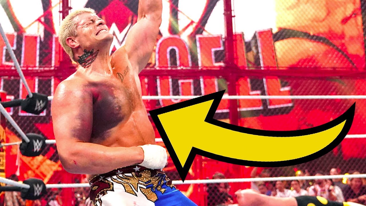 Cody Rhodes HORROR Injury At WWE Hell In A Cell 2022 - YouTube