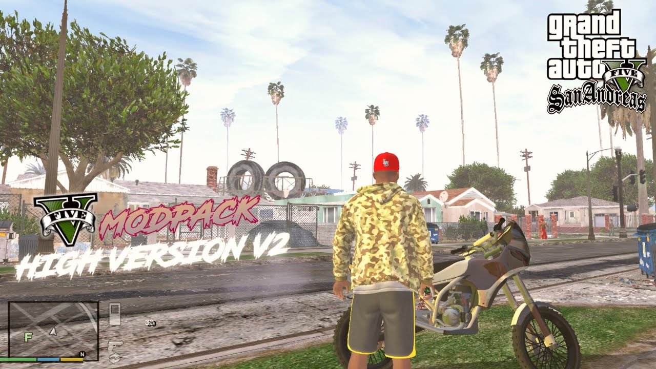 GTA V STYLE MOD PACK V2 FOR GTA SA ANDROID⁠ | Fully Remastered Modpack ...