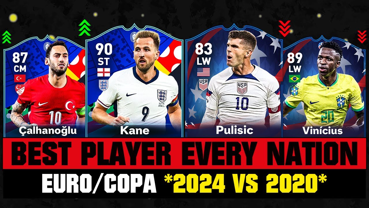 Highest Rated Player At Every Nation 2024 VS 2020! 😱🔥 ft. Kane, Pulisic ...
