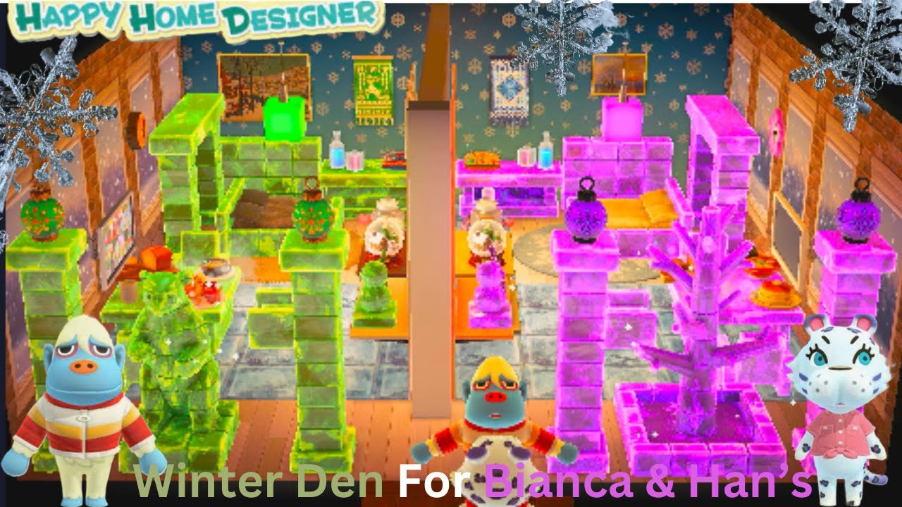 Winter Den for Bianca & Han's! Animal Crossing, Happy Home Paradise ...