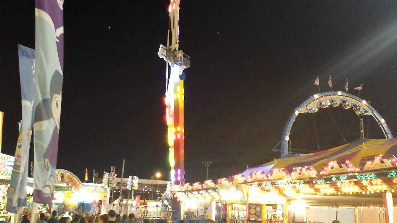 Rides at the Big E by Night - YouTube