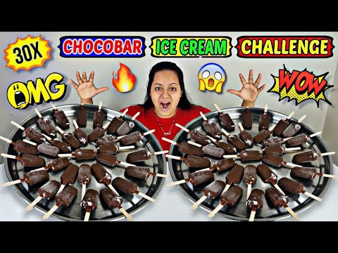 30 CHOCOBAR ICE CREAM EATING CHALLENGE | 30 CHOCOLATE CHOCOBAR ICECREAM ...