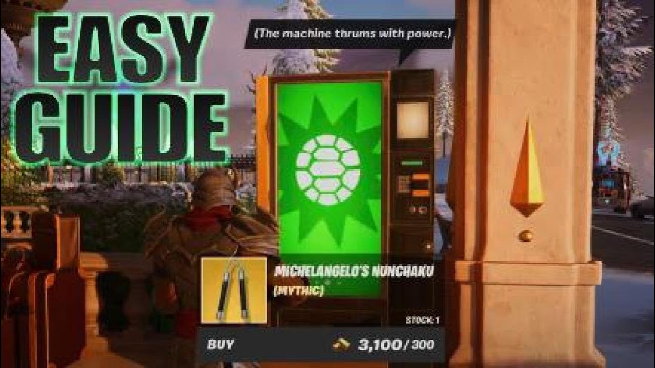 Easily complete Purchase Ninja Turtle Weapons from vending machine ...