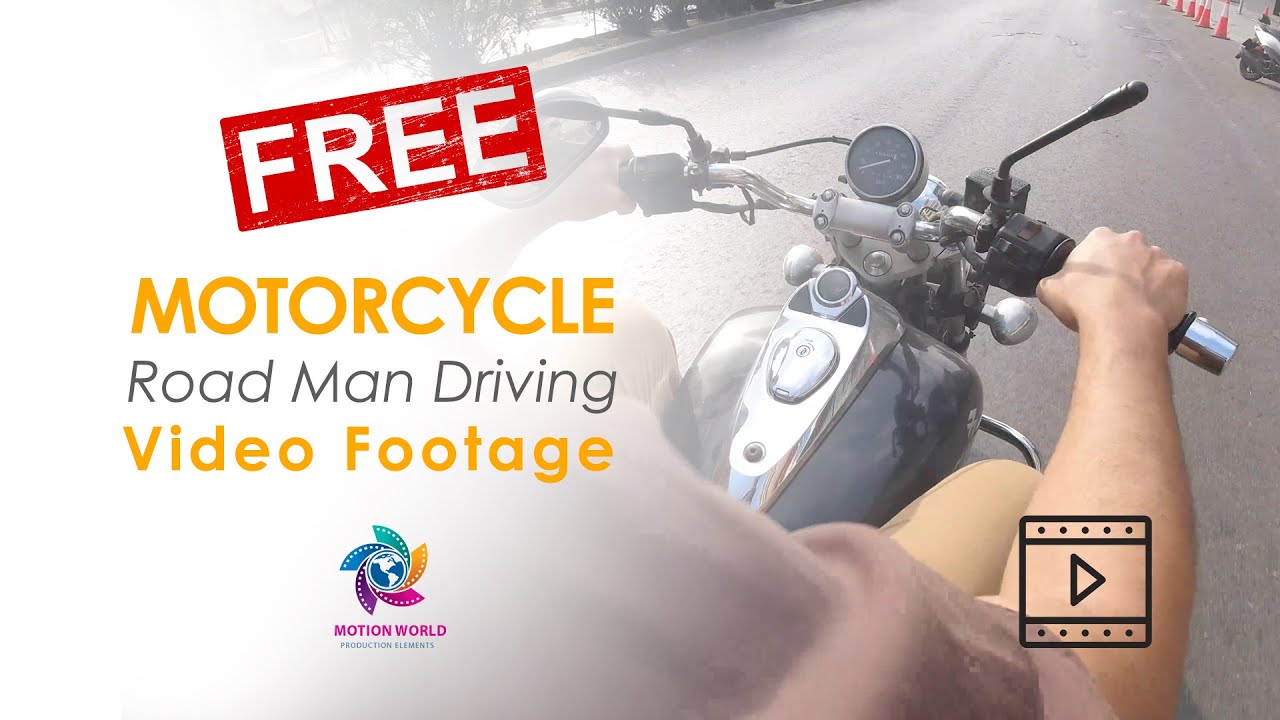 Free Stock Footage 4K Harley MOTORCYCLE Ride in City | Wide Angle side ...