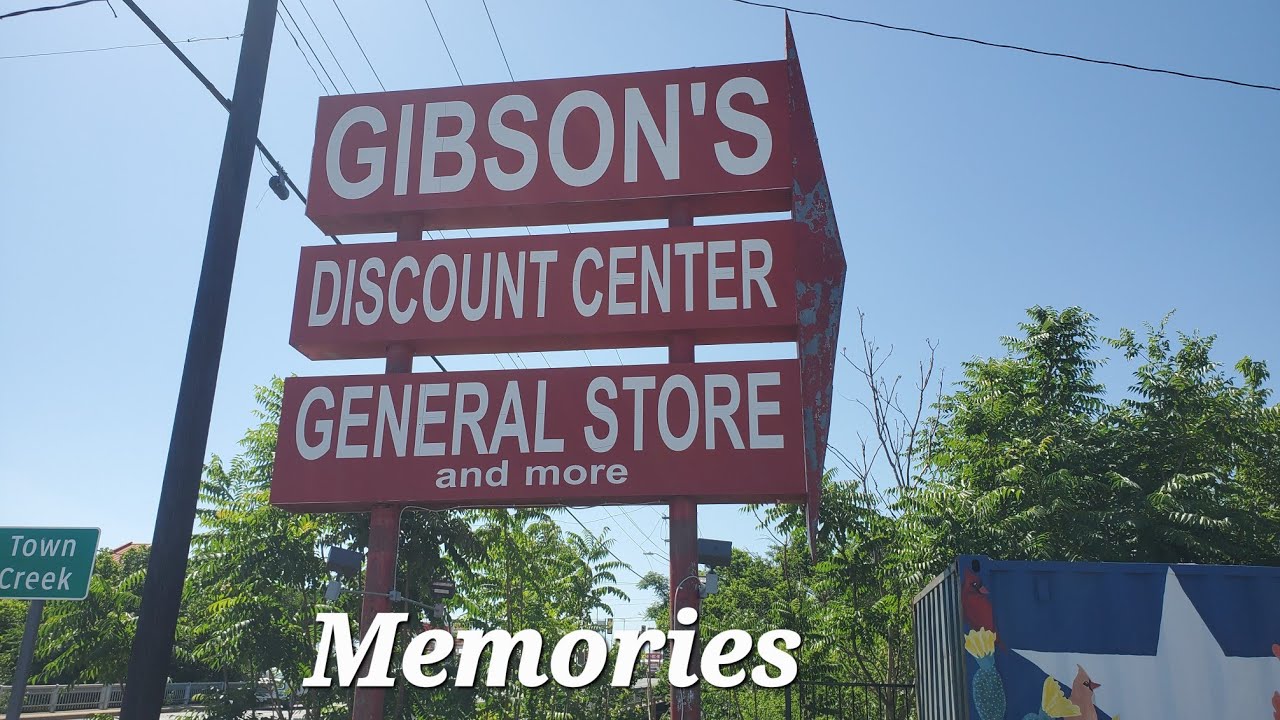 Gibson's Discount Store before Wal-Mart - YouTube