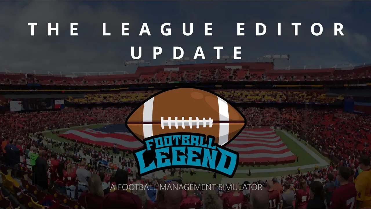 Football Legend - League Editor Demo - YouTube