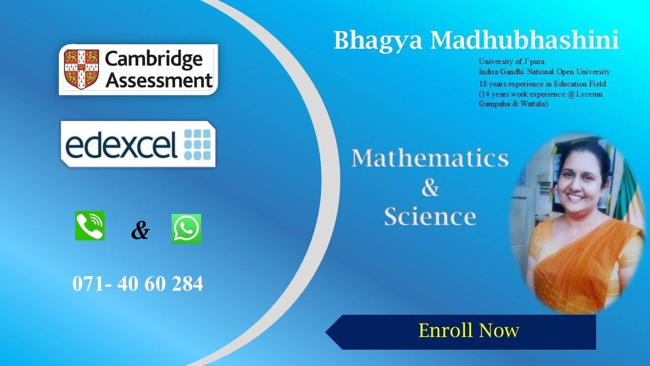 Maths & Science Class - YouTube