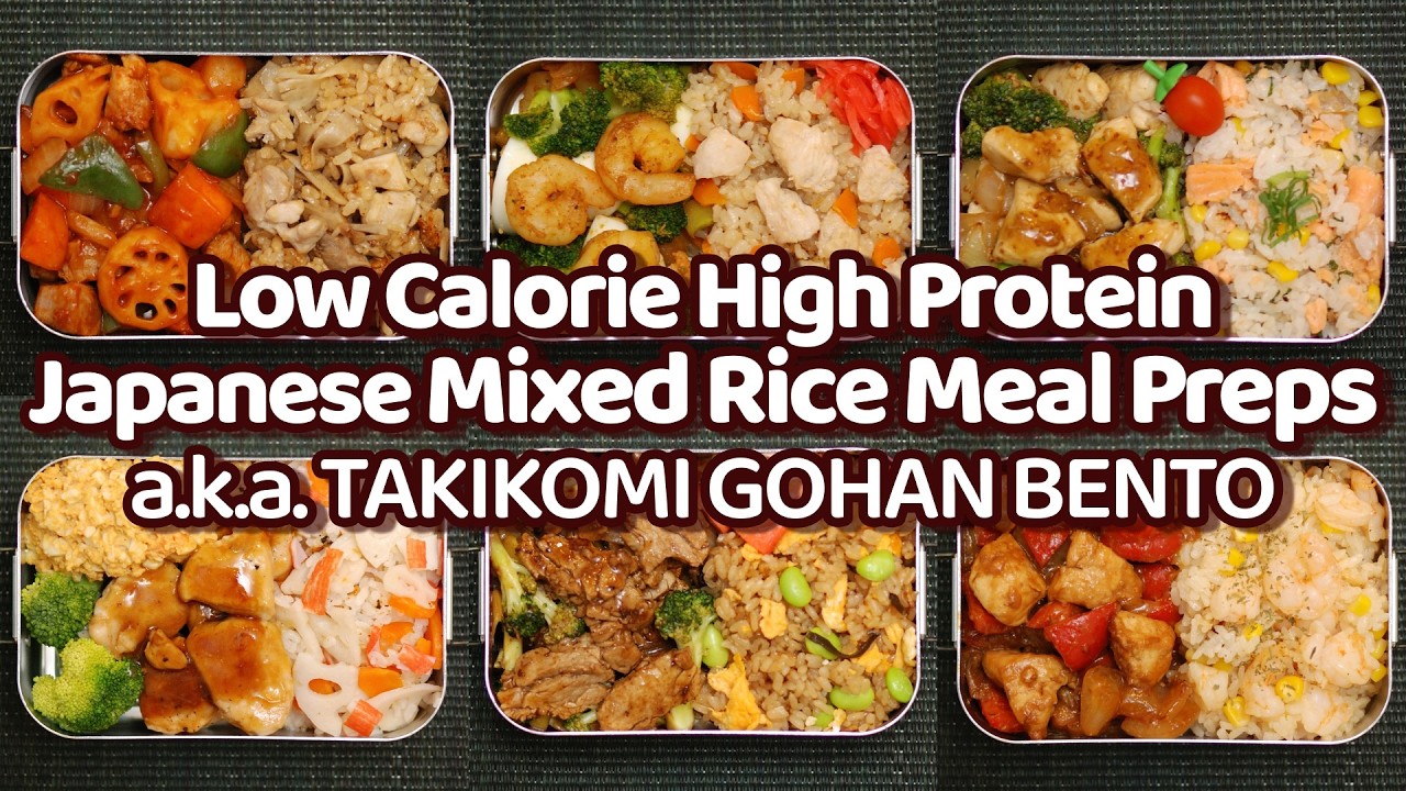 6 Ways to Make Low Calorie High Protein Japanese Mixed Rice Meal Preps ...