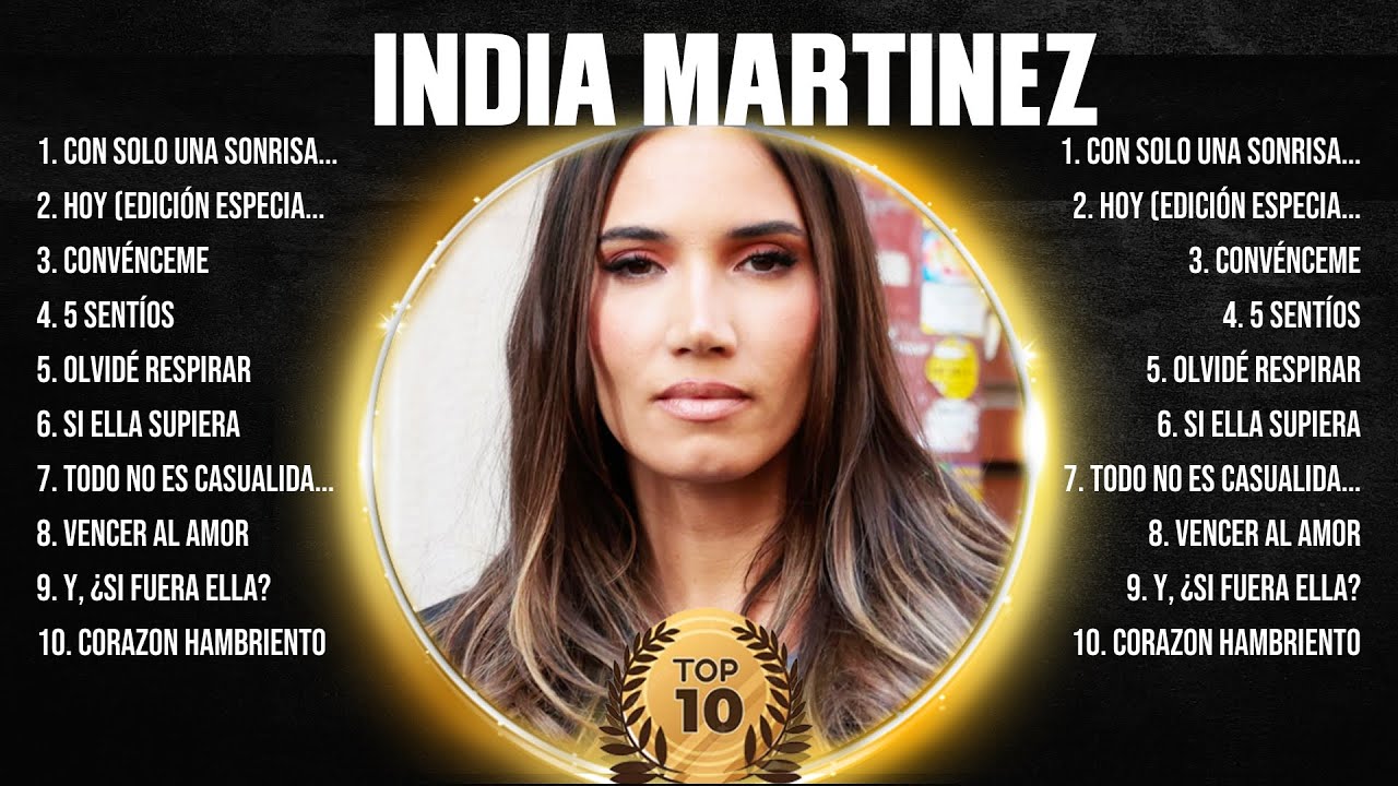 India Martinez ~ 10 Grandes Exitos, Mejores Éxitos, Mejores Canciones ...