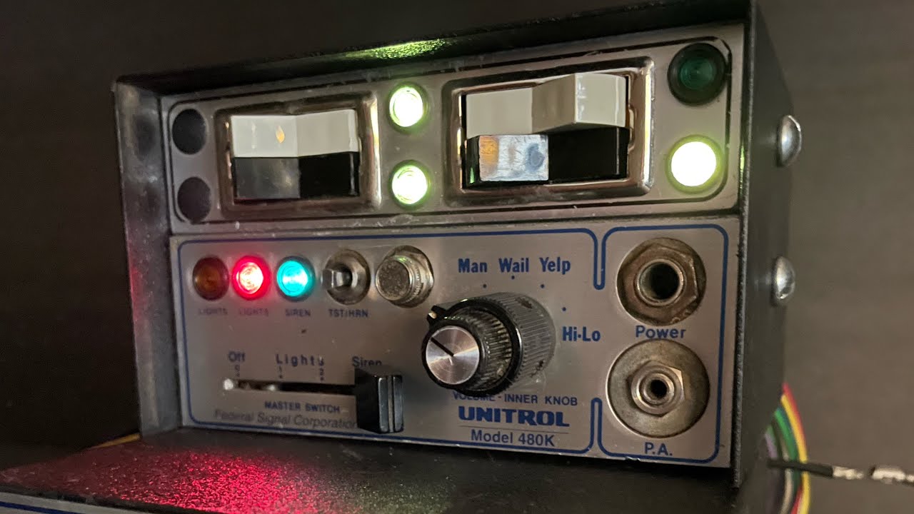 UN ITROL 480K & 80K Siren ユニトール サイレンアンプ Federal Signal - YouTube