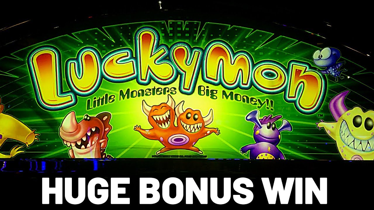 HUGE WIN - Luckymon Slot Machine Bonus at Meadows Casino! - YouTube