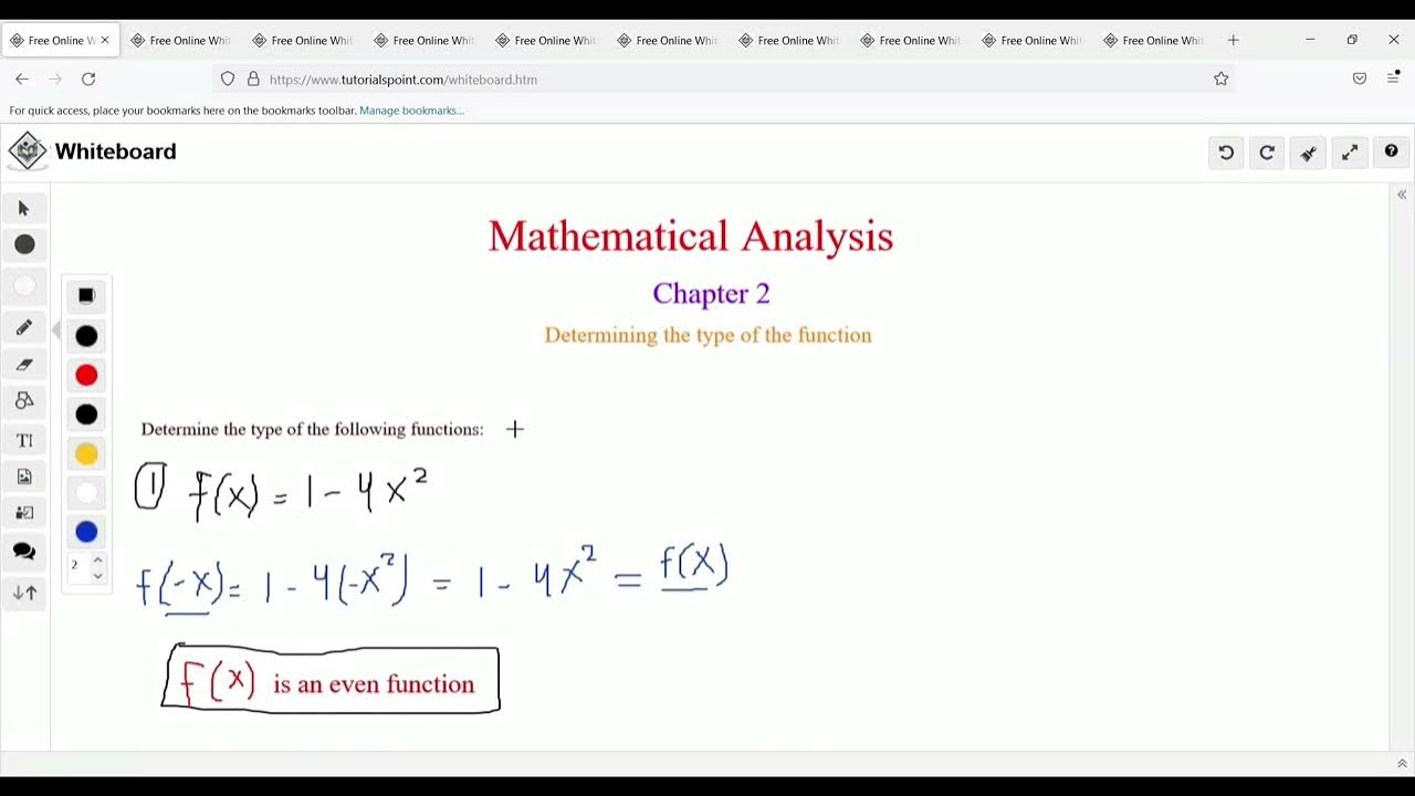 Even, Odd and not even nor odd Functions - Finding the Function Type - YouTube
