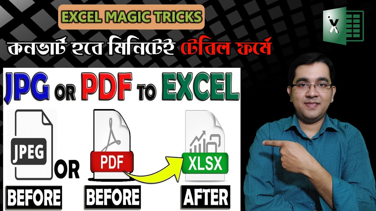 JPG Or PDF Excel How To Convert JPG Or PDF Excel How To Convert