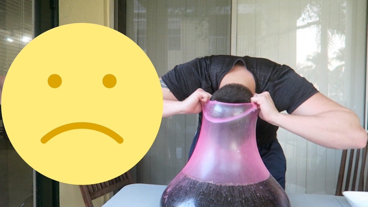 HEAD STUCK IN A WUBBLE BUBBLE!!?? - YouTube