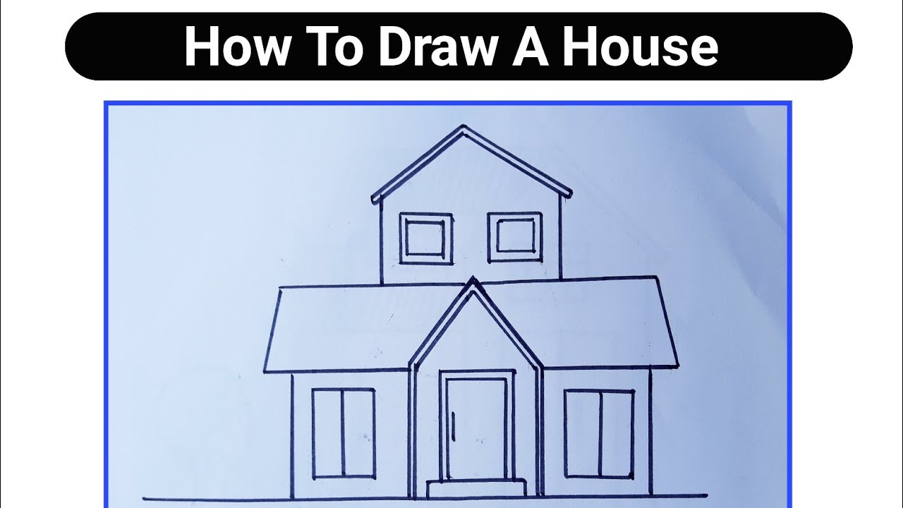 How To Draw A House||Home drawing||Easy Pencil Drawing||Sketching||Art ...