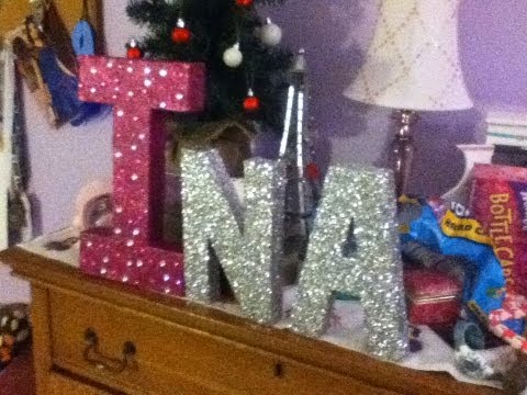 DIY- Glitter Letters For Your Room