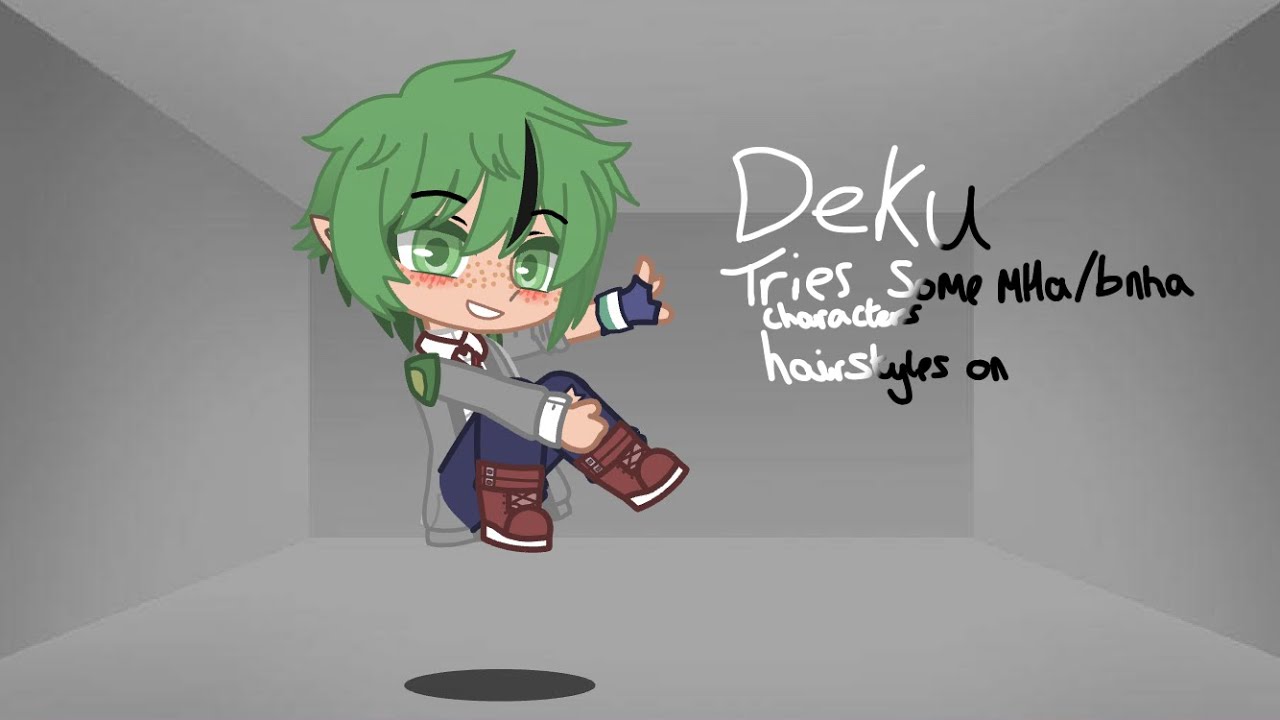 Deku tries some Mha/bnha characters hairstyles on (Mha/bnha) - YouTube