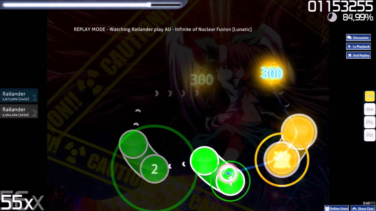 [osu!] AU - Infinite of Nuclear Fusion [Lunatic] [1st clear] - YouTube
