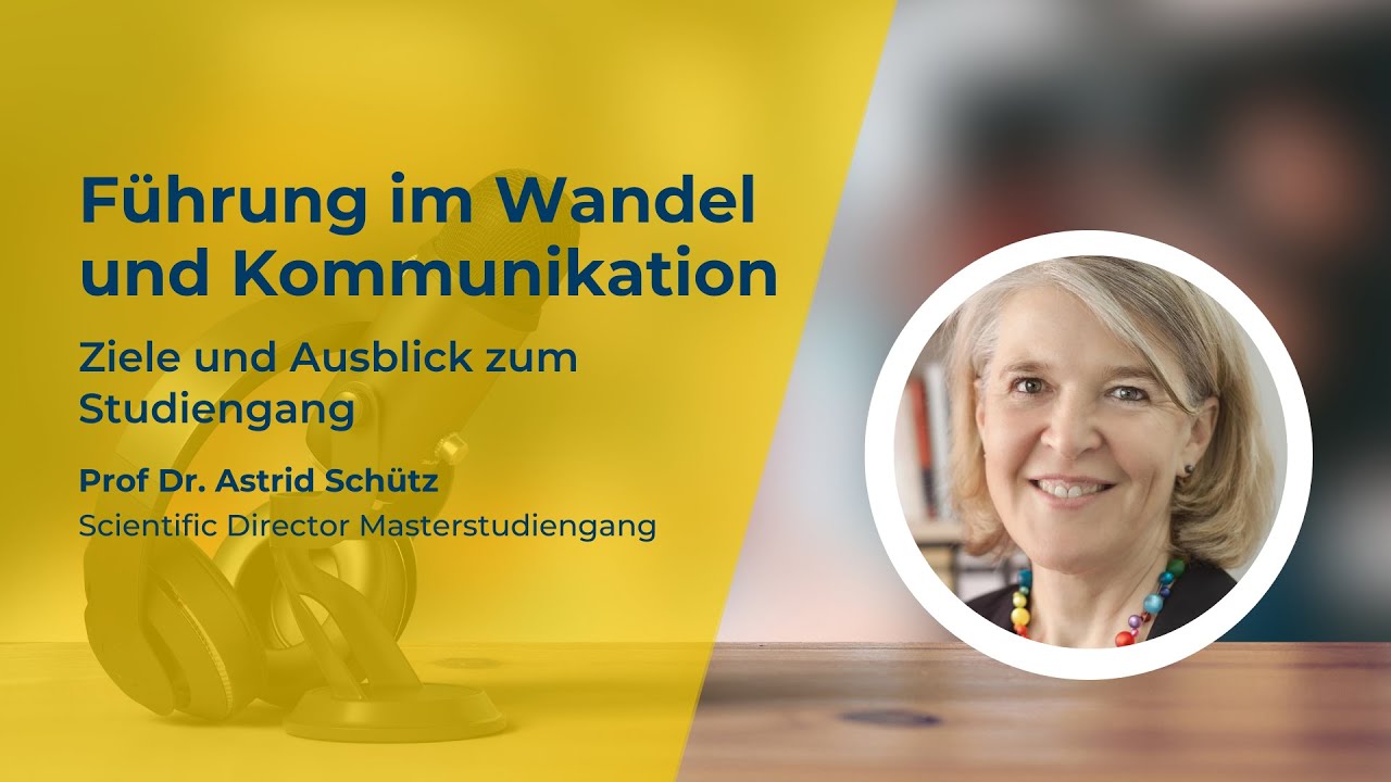 Kommunikationspsychologie und -management (M.A.): Interview mit Prof ...
