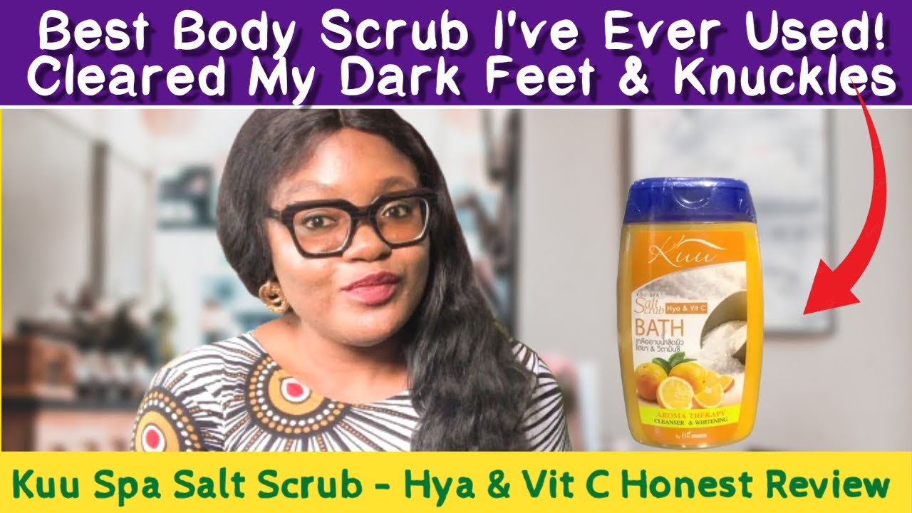 Kuu Spa Salt Scrub Review Hyaluronic Acid + Vitamin C | I Tried It ...