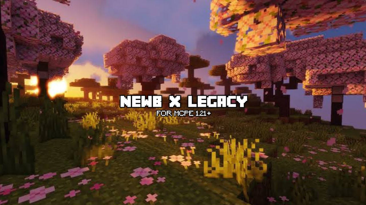 NEWB X LEGACY SHADER RINGAN REALISTIS NO LAG TERBARU!! | MCPE 1.21 ...