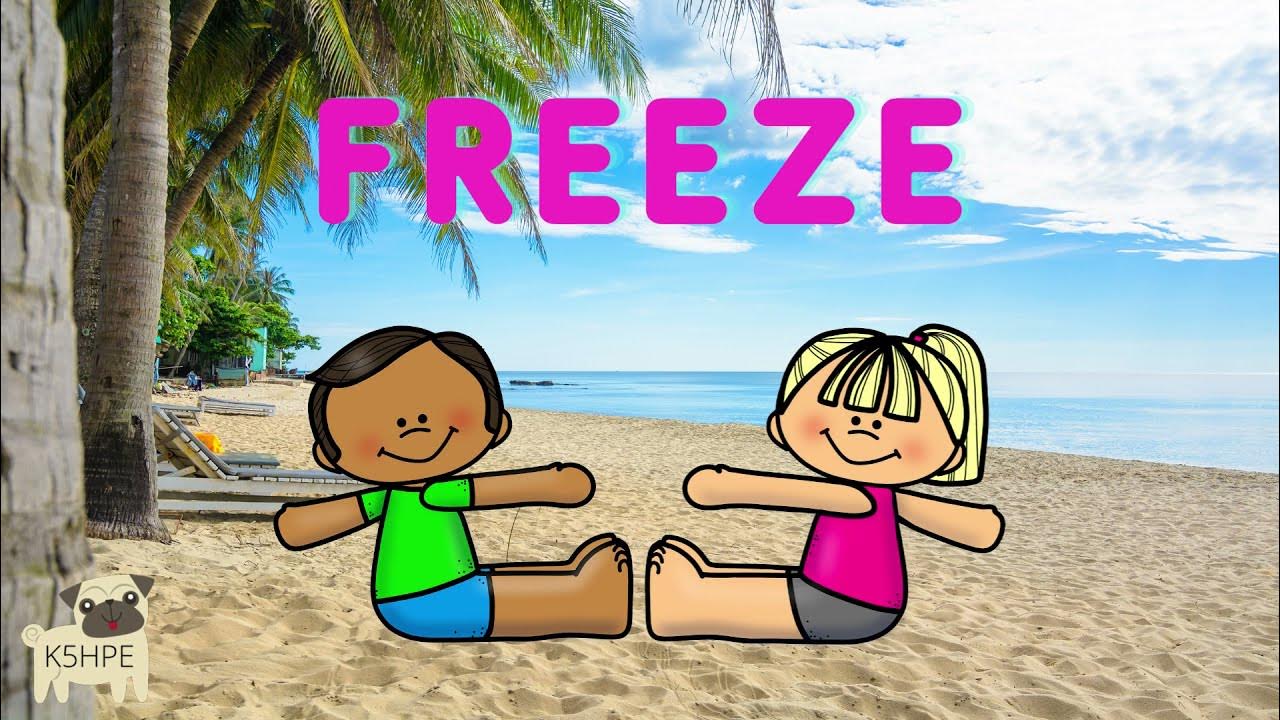 BEACH YOGA Dance Freeze, Physical Education, Brain Break, Get Kids ...