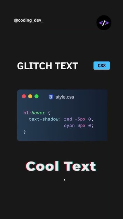 Glitch Effect Using Only One Property In Css 🔥 Css3 Html Htmlcss Webdesign Webdevelopment