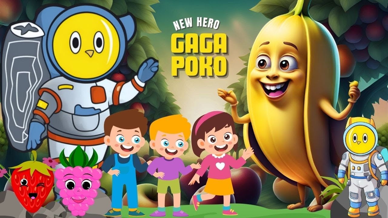 Colorful Fruit Adventure | Kids Educational Video | Gaga Poko for Fun ...