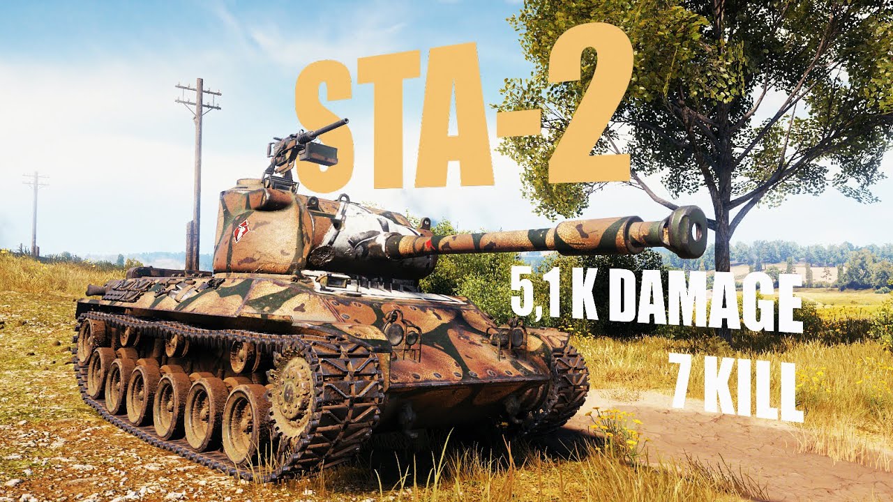 STA-2 7 Kills 5,1 K Damage World of Tanks - YouTube