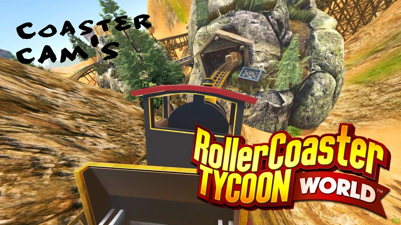 ROLLERCOASTER TYCOON WORLD - Coaster cam [ Western Mine / Day ] - YouTube