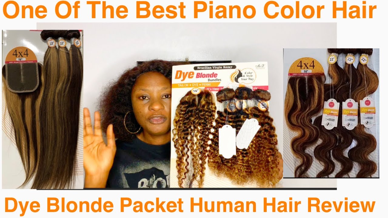 Affordable Piano Color Packet Human Hair Review|Dye Blonde Packet Human ...