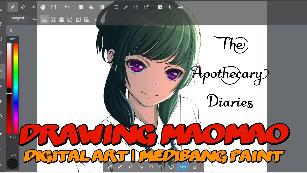 DRAWING MAOMAO DIGITAL ART | THE APOTHECARY DIARIES #speedpaint - YouTube