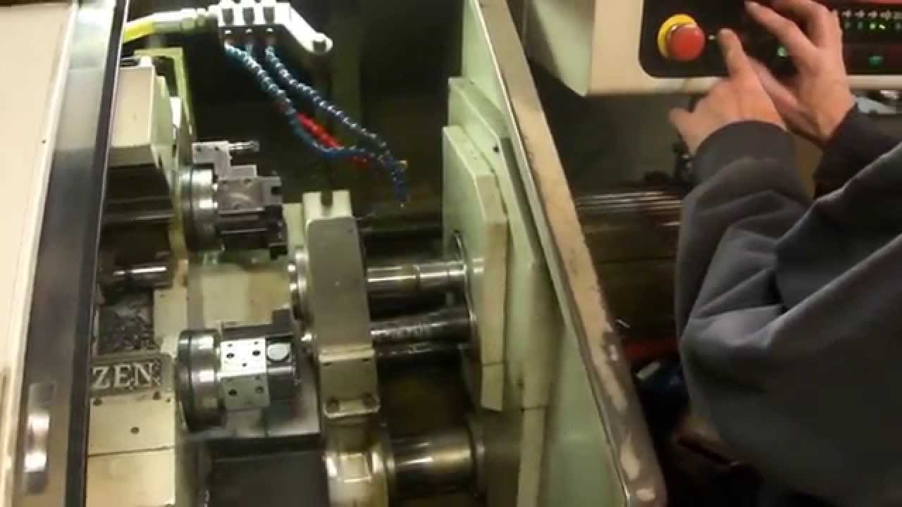 Citizen F12 CNC/swiss with bar loader - YouTube