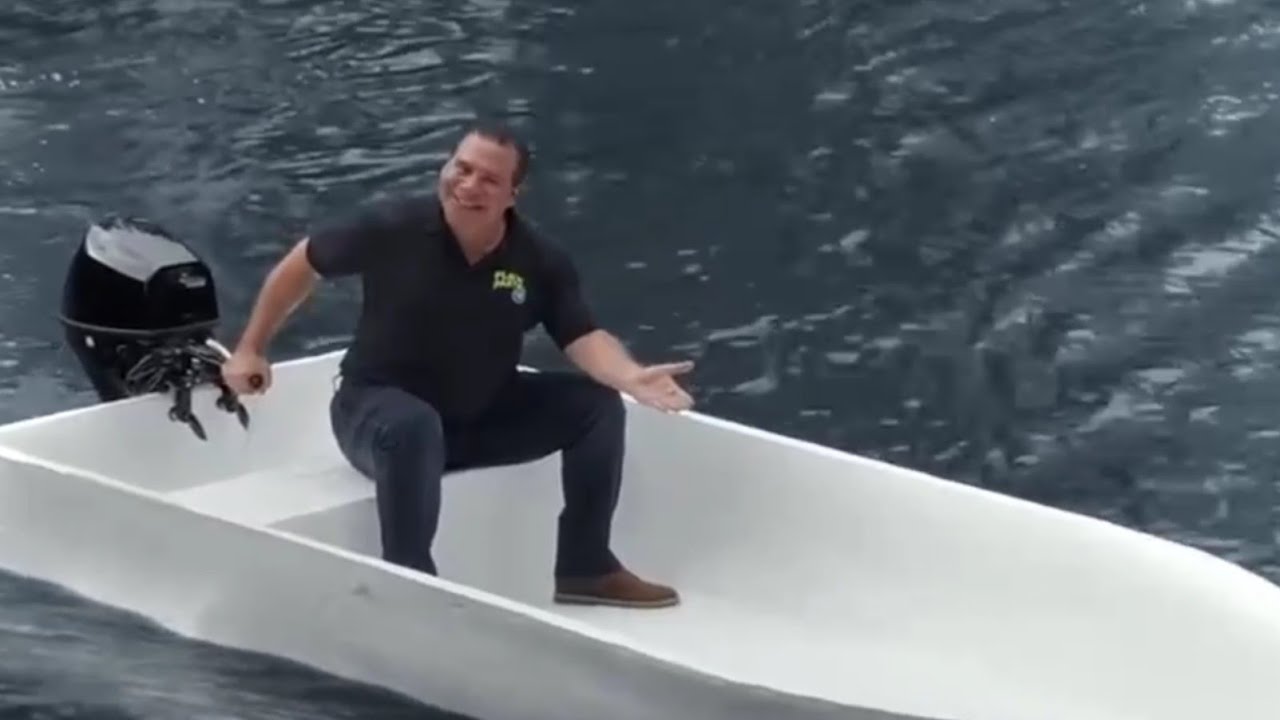Phil Swift creates the world's first Flex Paste rubber boat - YouTube