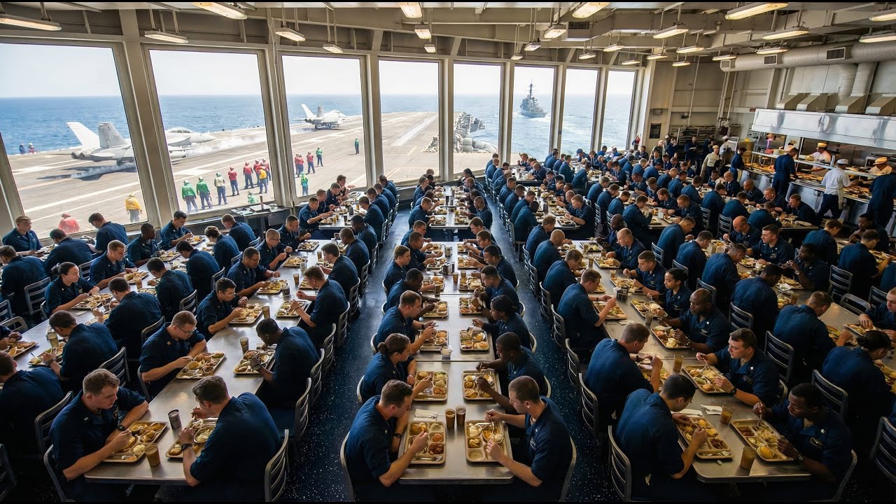 How the U.S. Navy Feeds 5,000 Sailors During Non-Stop Combat in the Red ...