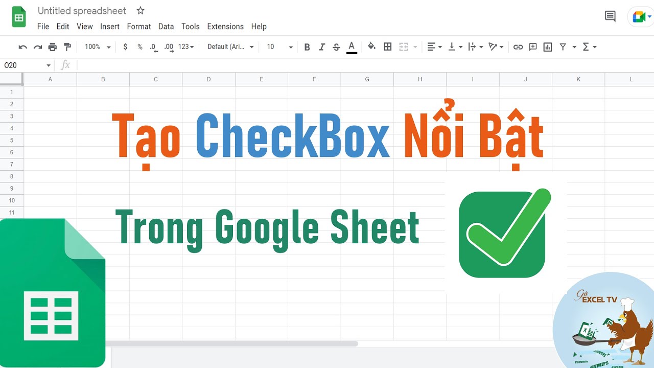 Cách tạo CheckBox nổi bật siêu nhanh trong google sheet - YouTube