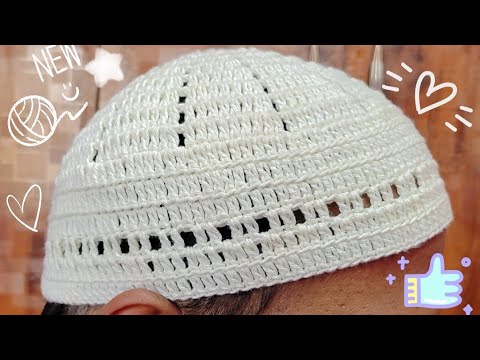 Buy Crochet Kufi Cap | Crochet Prayer Cap | Muslim Prayer Cap ...