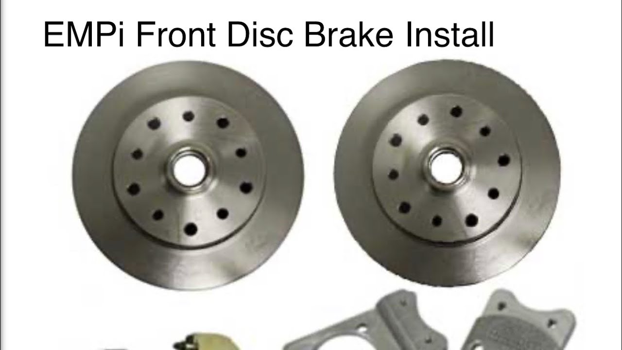 EMPI Front Disc Brake Install (E45) - YouTube