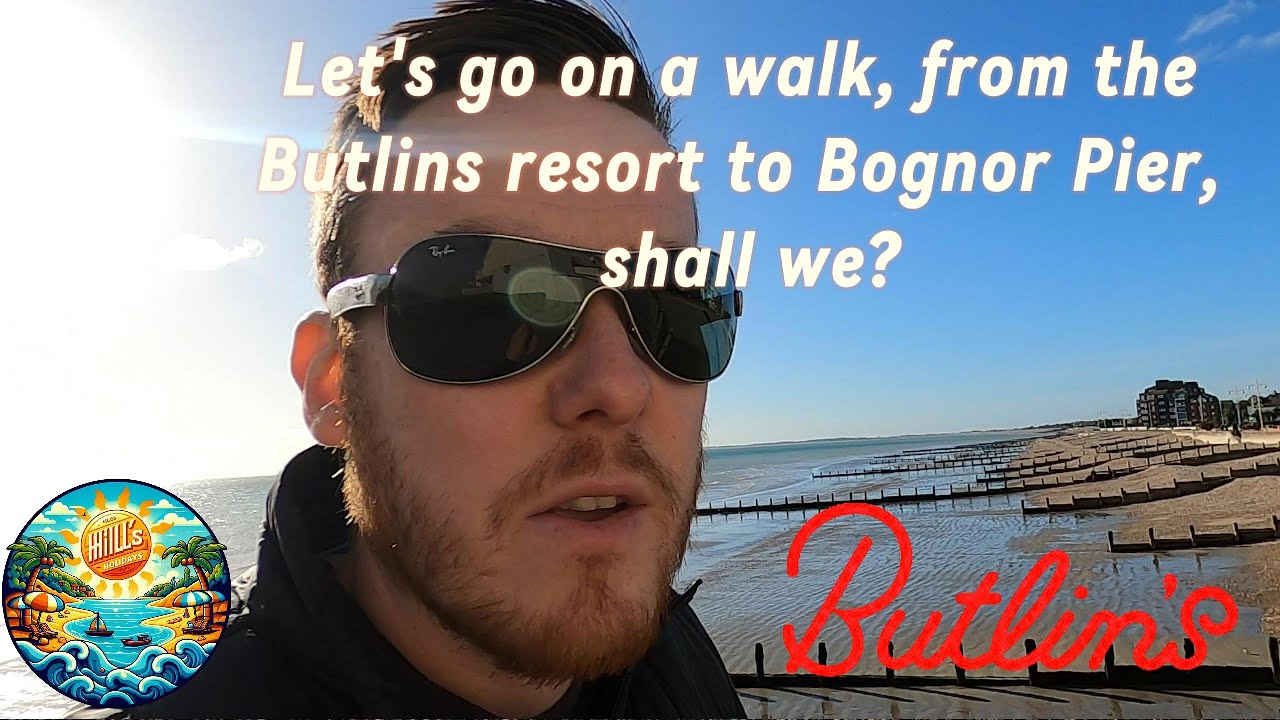 Stunning walk from Butlins, to Bognor Regis Pier. Beautiful Promenade ...