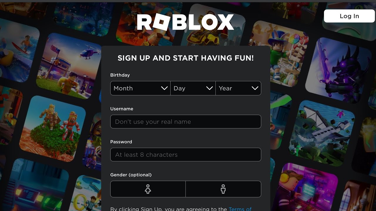 History of Roblox Login Page - YouTube