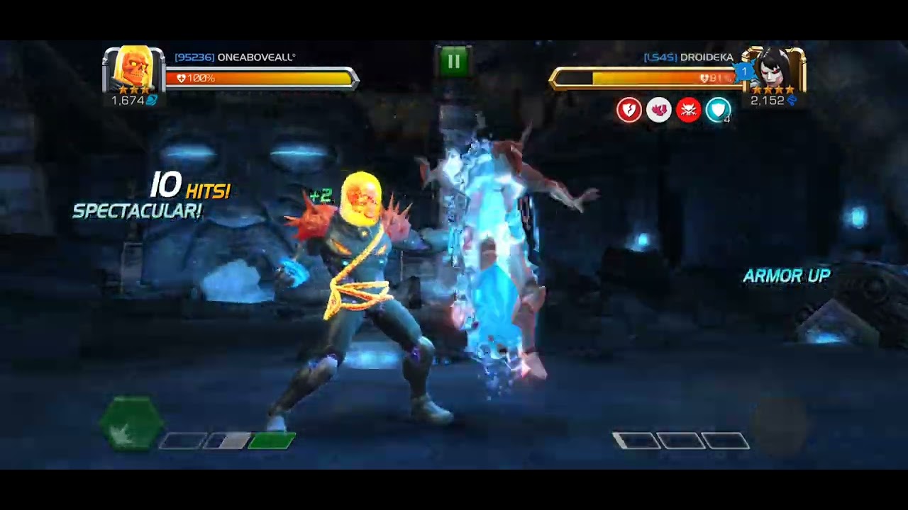 Marvel Contest of Champions: Cosmic Ghost Rider Vs Omega Sentinel ...