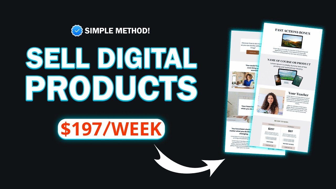 How To Make Money Online Selling Digital Products - YouTube