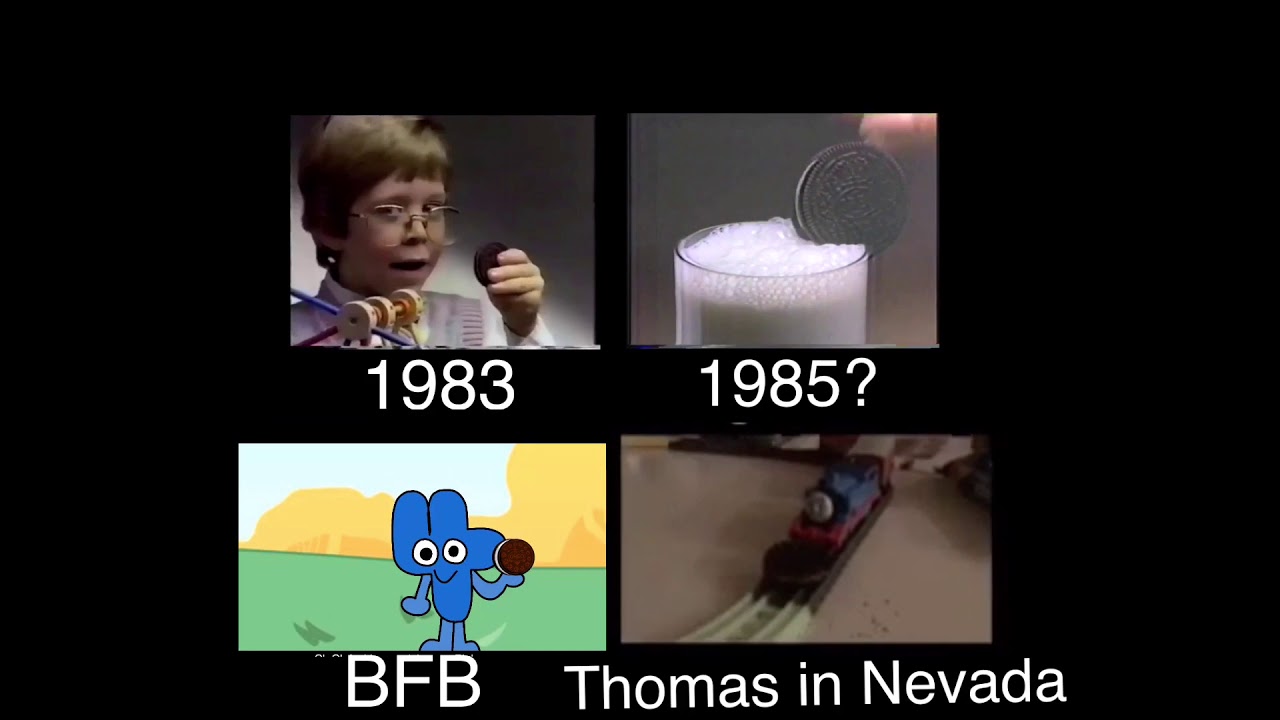 Oreo 1983, 1985, 2020 (BFB and Thomas In Nevada) Comparison - YouTube
