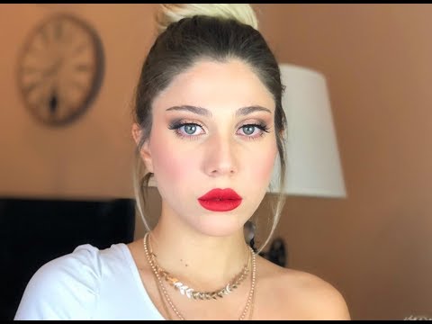 Kırmızı Rujlu Özel Gün Makyajı | Çekici Gözükün