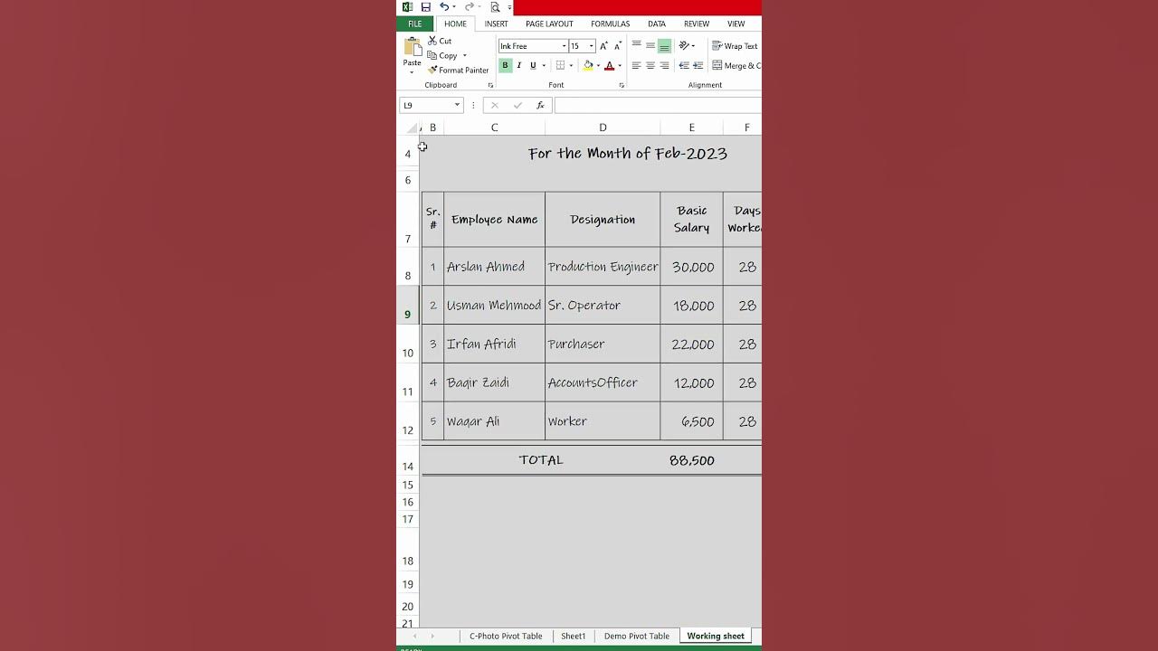 How to use Select All Function | MS Excel Short Keys - YouTube