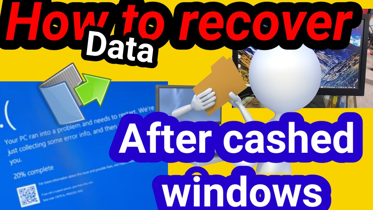 Backup data from Blue screen Error | Recover data |#crashed #windows ...
